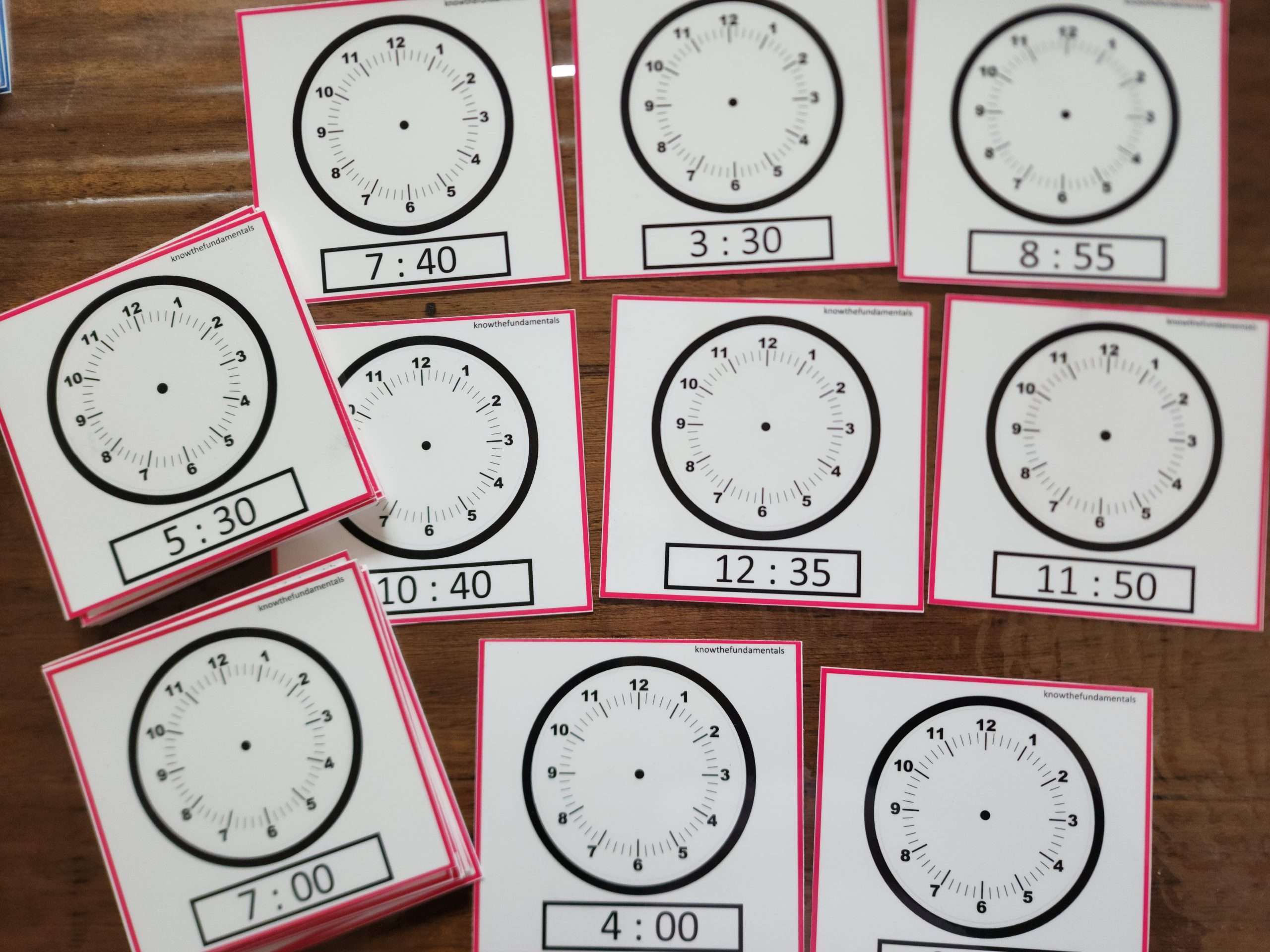 Telling time practice worksheets to learn the clock